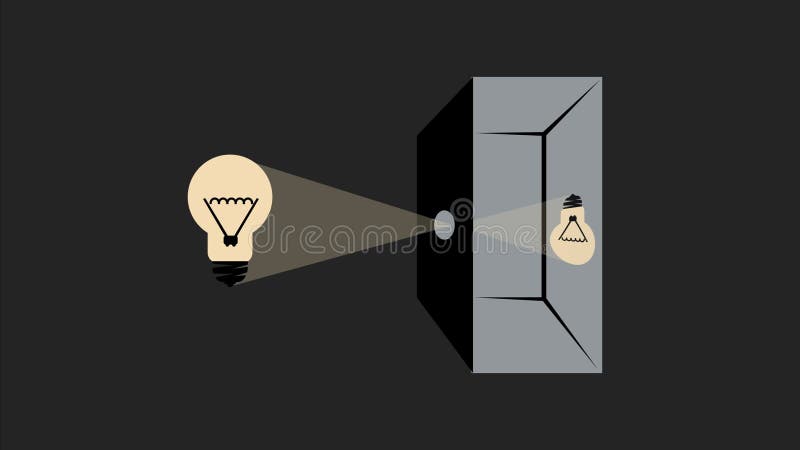 Flat Animation Camera Obscura. 2d Motion Optics Stock Video - Video of ...