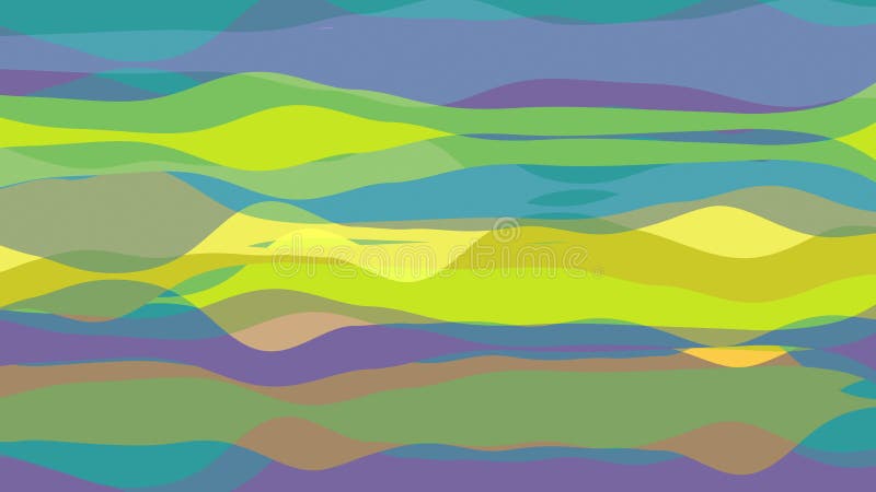 Flat Animation with Stripe Wave Stock Video - Video of effect, design ...