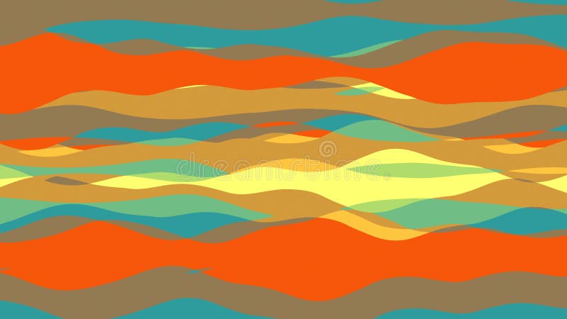 Flat Animation with Stripe Wave Stock Video - Video of liquid, gentle ...