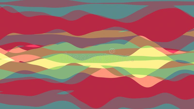 Flat Animation with Stripe Wave Stock Video - Video of effect, design ...