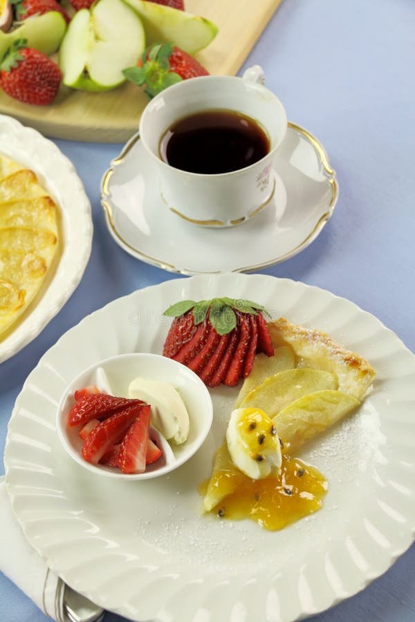 Flat Apple Pie stock image. Image of calories, meal, snack - 29179435