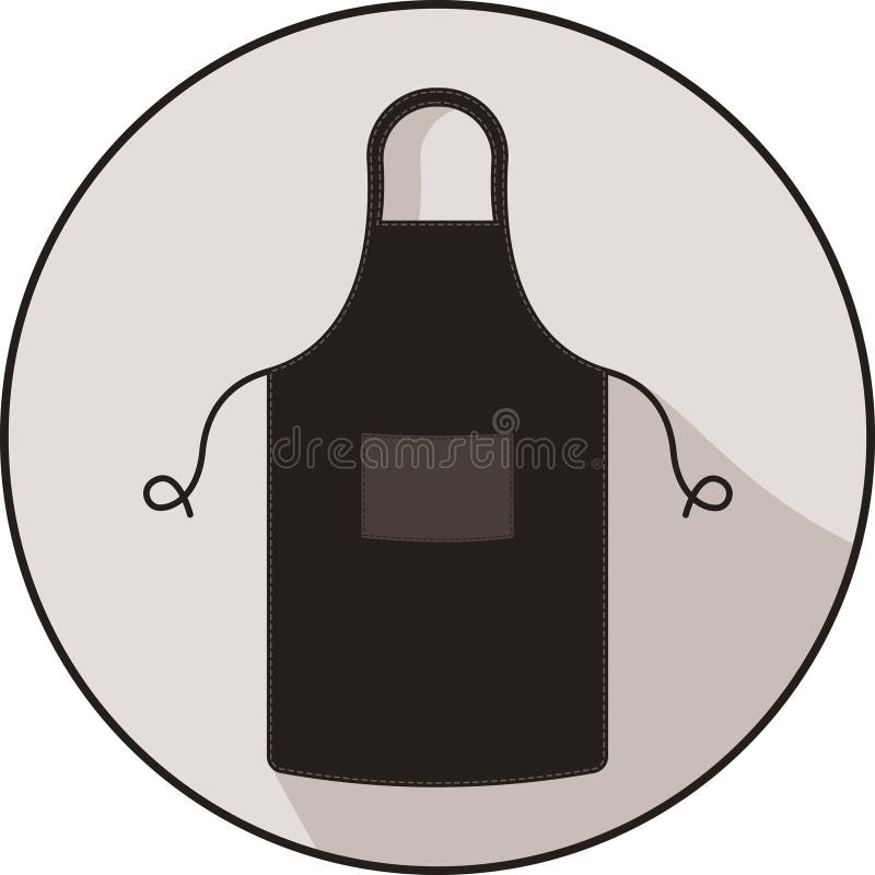 Flat Apron Icon - the Flat Kitchen Essential Icon Features a Flat ...
