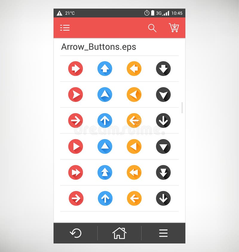 Flat Arrows stock vector. Illustration of text, message - 47314944