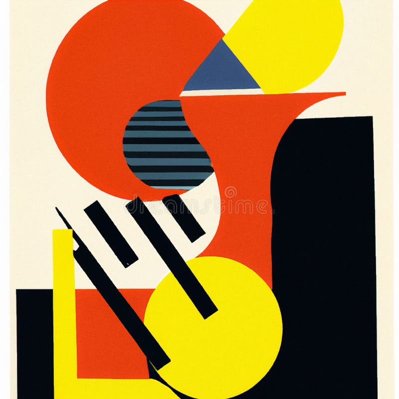 Flat art poster design stock illustration. Illustration of minimalistic ...