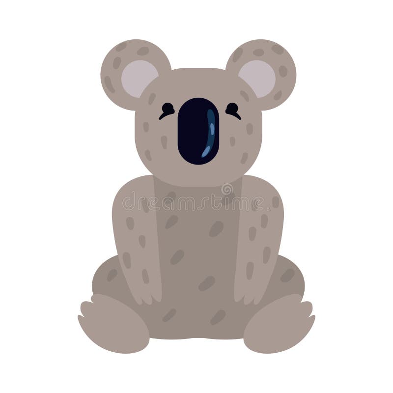 Flat australian koala stock vector. Illustration of australian - 273209532