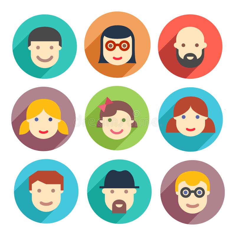 Old people avatars stock vector. Illustration of icon - 79993390