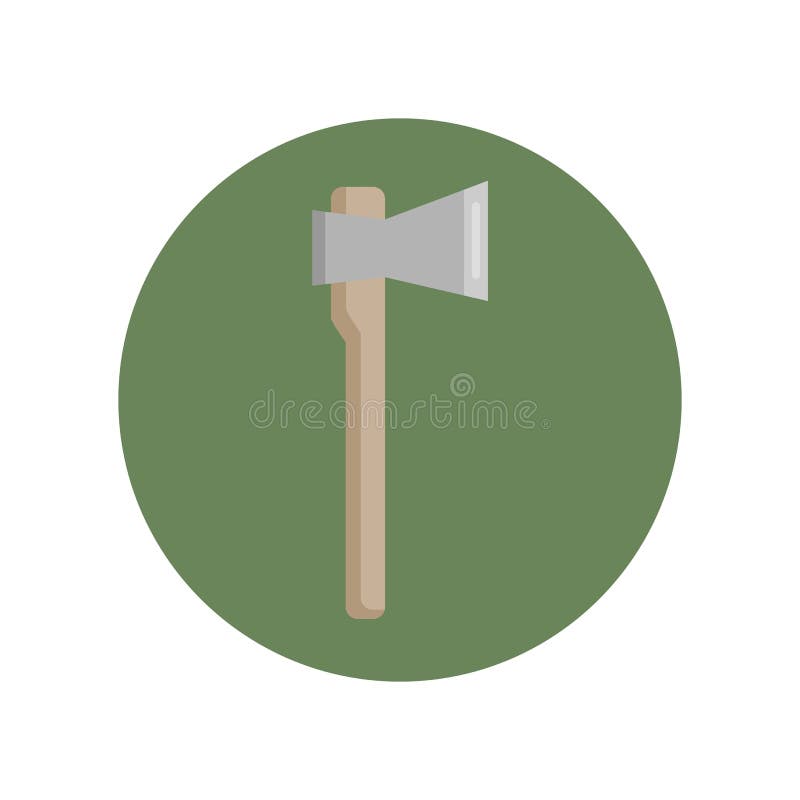 Flat Axe Icon. Simple Vector Image for Web Stock Vector - Illustration ...