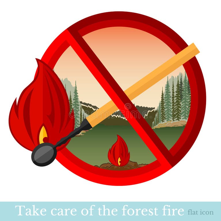 Forest Fire Match Stock Illustrations – 846 Forest Fire Match Stock ...