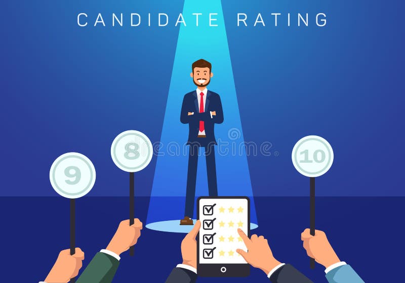 Rating of Candidate. Result of Voting for President. Chart, Analysis ...