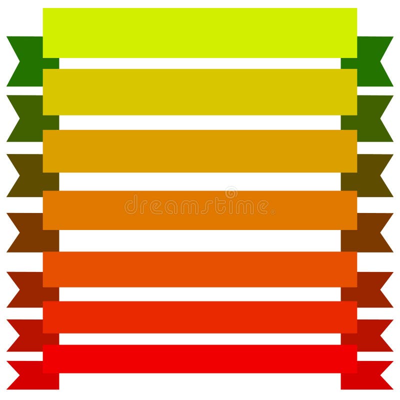 Flat Banner Elements on White. Various Versions Stock Vector ...