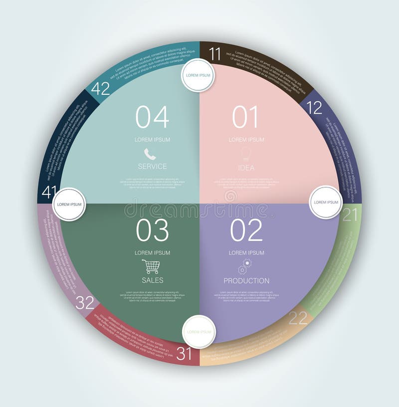 Flat Banner. Infographic Report Concept. Business Presentation Template ...