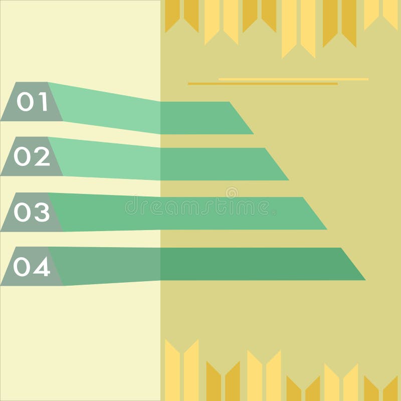 Flat Banners Progress Boxes with Four Steps Infographic. Design in ...