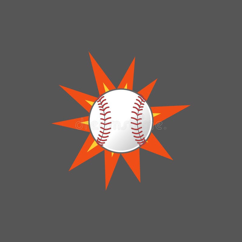 Flat Baseball Icon Sign Logos Stock Illustration - Illustration of ...