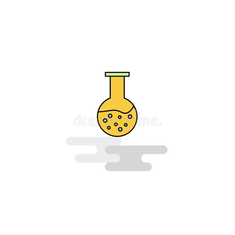 Flat Beaker Icon. Vector stock vector. Illustration of bottle - 136293433
