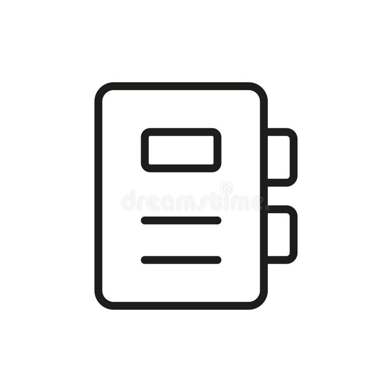 Flat Binder Icon, Ideal for Office, School, Organization, Paperwork ...