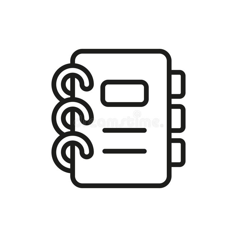 Flat Binder Icon, Ideal for Office, School, Organization, Paperwork ...