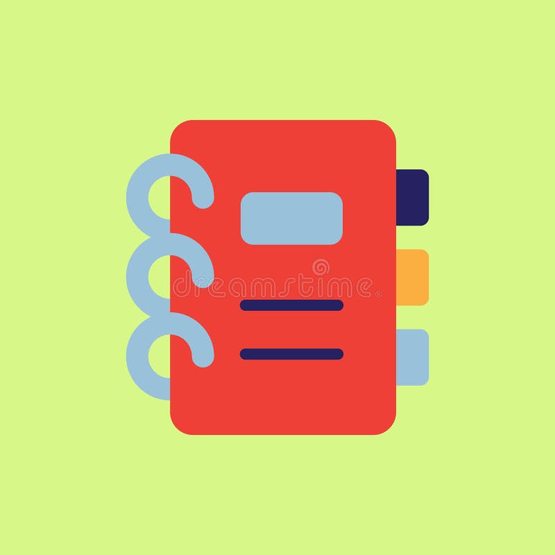 Flat Binder Icon, Ideal for Office, School, Organization, Paperwork ...