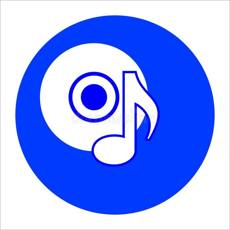 Flat Black Glyph Cd Disk Icon. Logo Element Illustration. Cd Disk ...