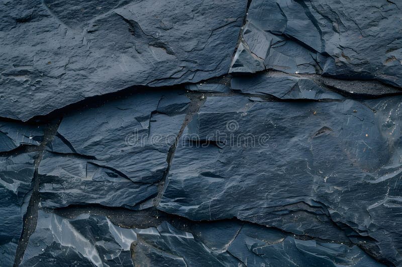 Close-Up Dark Slate Rock Texture Background Stock Illustration ...
