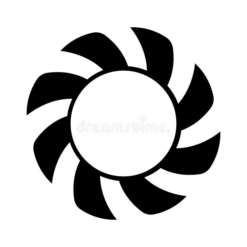 Flat black sun icon stock vector. Illustration of simple - 261603601