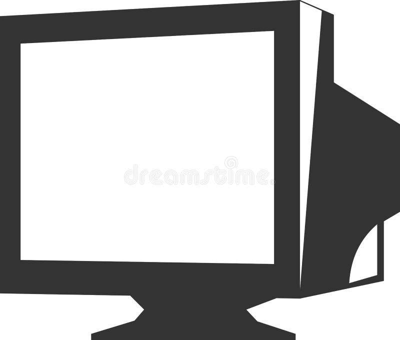 Black Computer Monitor Wide Stock Illustrations – 8,331 Black Computer ...
