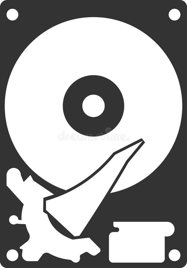 Disk Image Icon Set Design Flat Outline Style Stock Vector ...