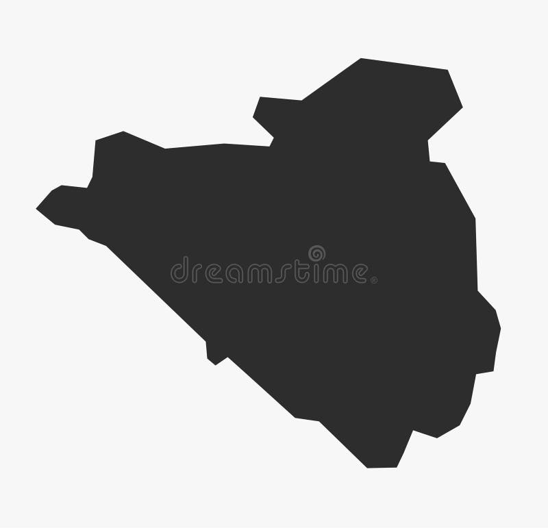 Flat Black Vector Map of Nagpur District, Maharashtra Stock Vector ...