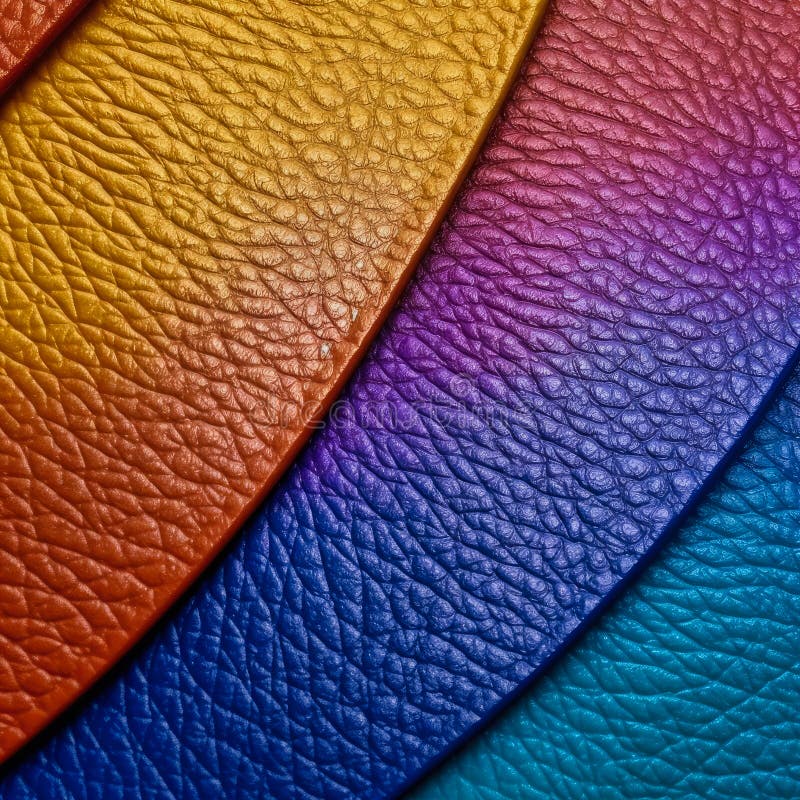 Flat Blank Rainbow Leather Texture Stock Illustration - Illustration of ...