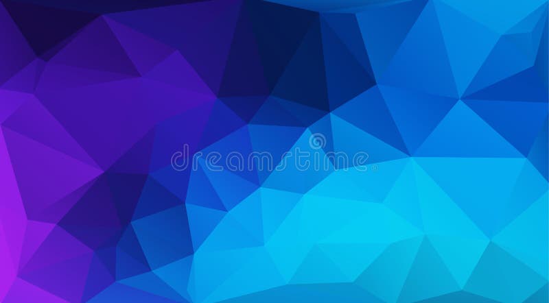 Flat Blue Geometric Triangle Wallpaper Stock Vector - Illustration of ...
