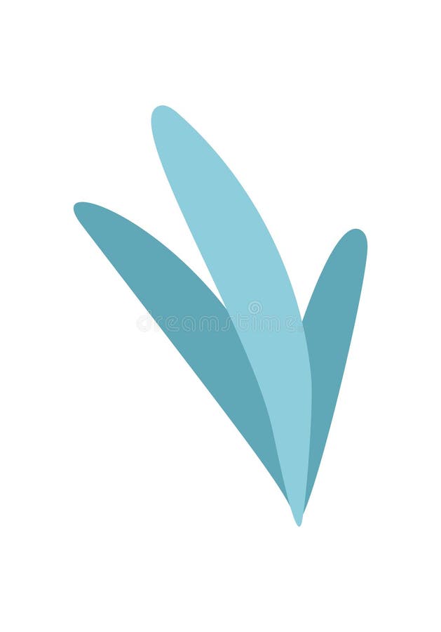 Blue Leaf Tree Logo Icon Used for Notebook Design, Graphic, Minimalist ...