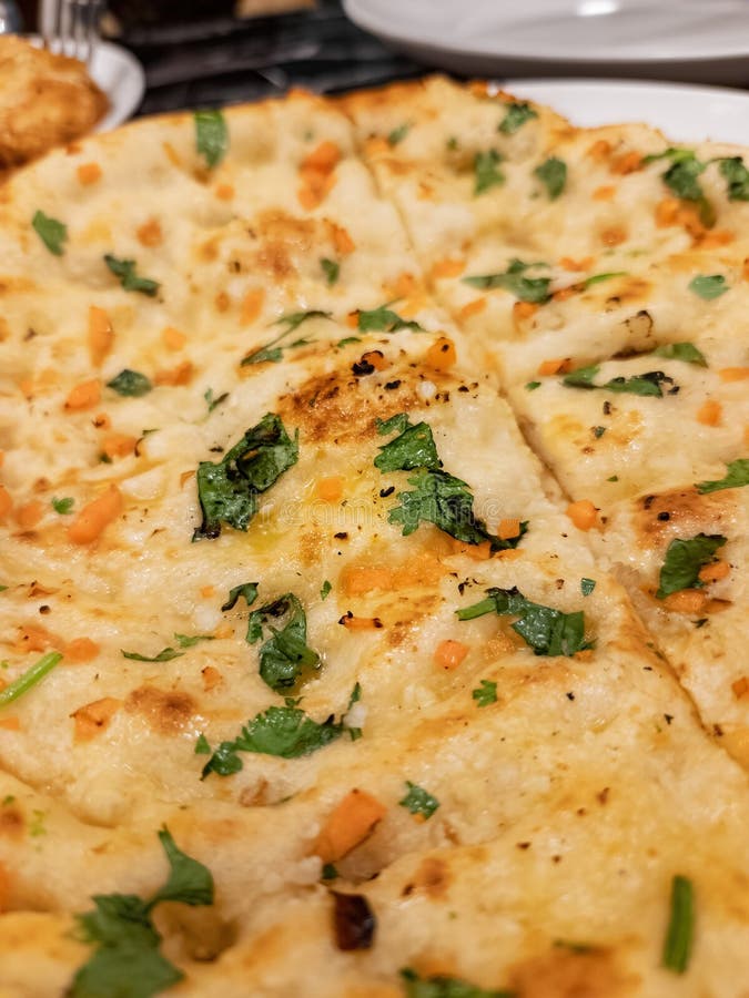 Flat Bread Arabian Middle Eastern Menu, Naan with Sesame. Dinner Menu ...