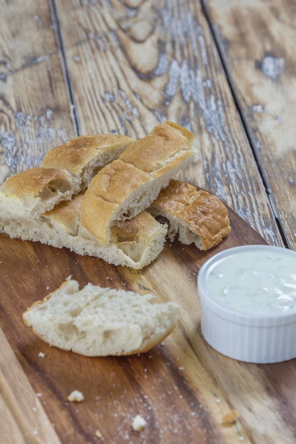 Flat bread sticks stock photo. Image of wooden, garlic - 51767798