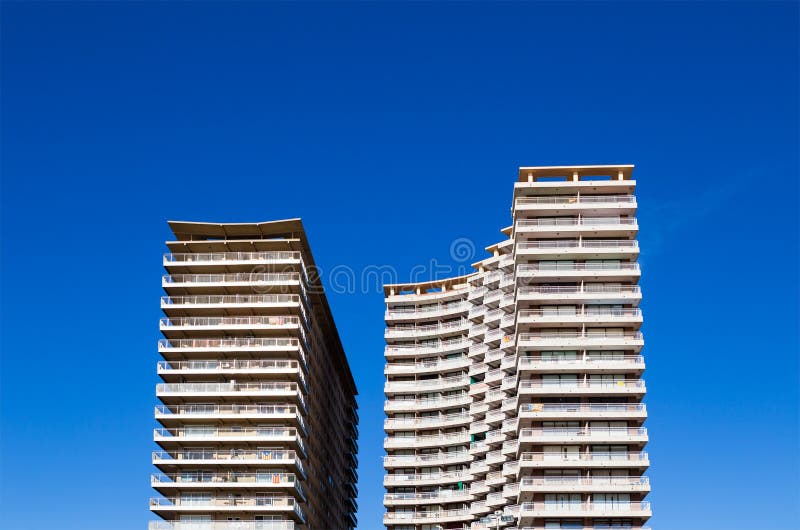 Flat building stock photo. Image of palamos, city, mortgage - 35812702