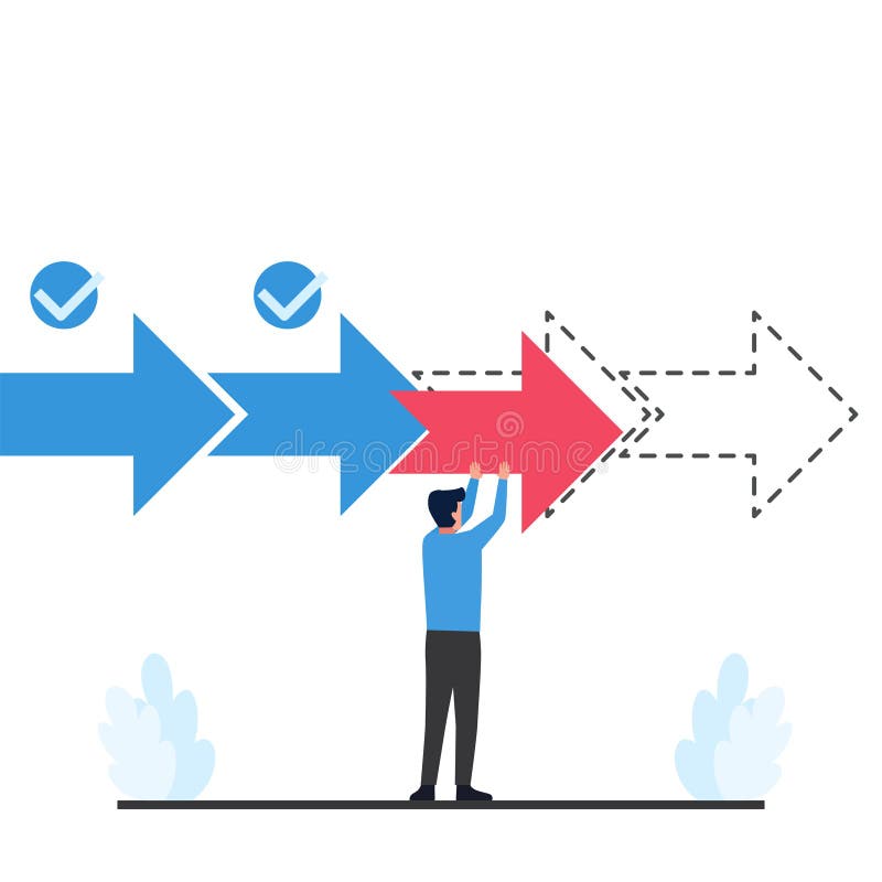 Flat Business Vector Concept Illustration Stock Vector - Illustration ...