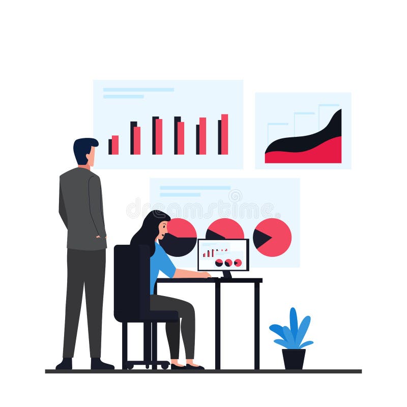 Flat Business Vector Concept Illustration Stock Vector - Illustration ...