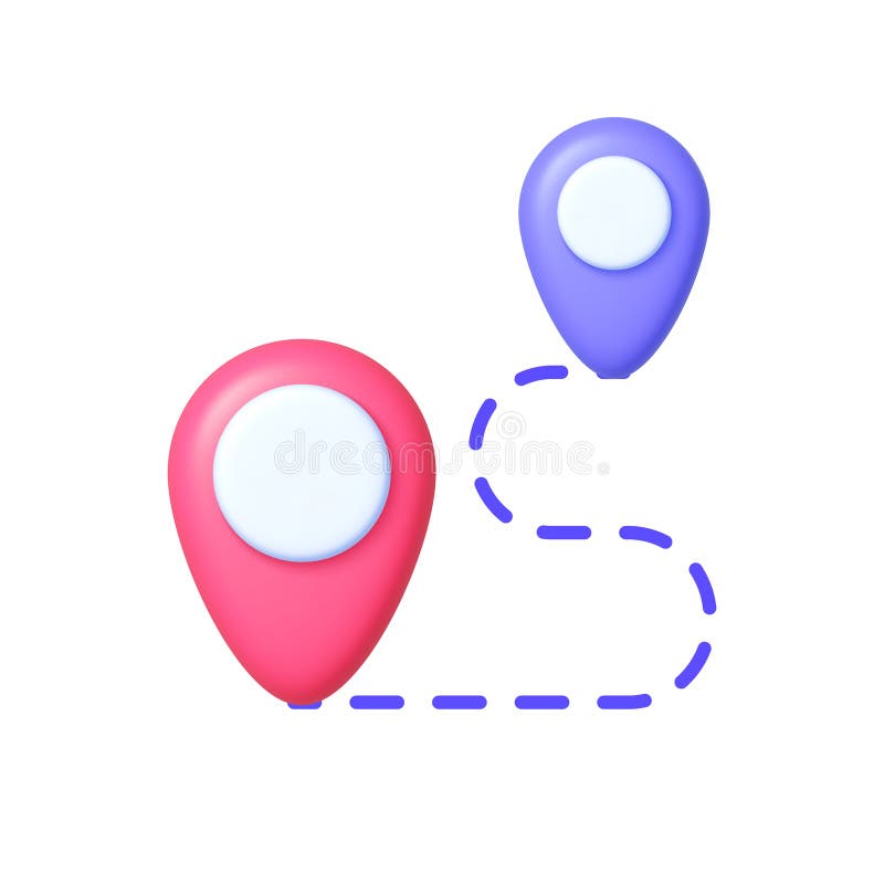 Flat Button with Gps Icon. App Icon Stock Vector - Illustration of ...