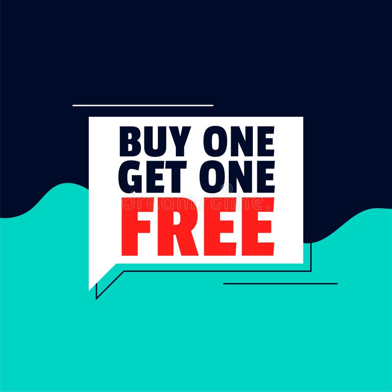 Buy One Get One Free Discount Voucher Vector Design Template Stock ...