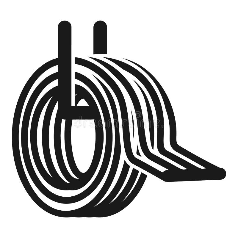 Flat Cable Reel Icon, Simple Style Stock Vector - Illustration of ...