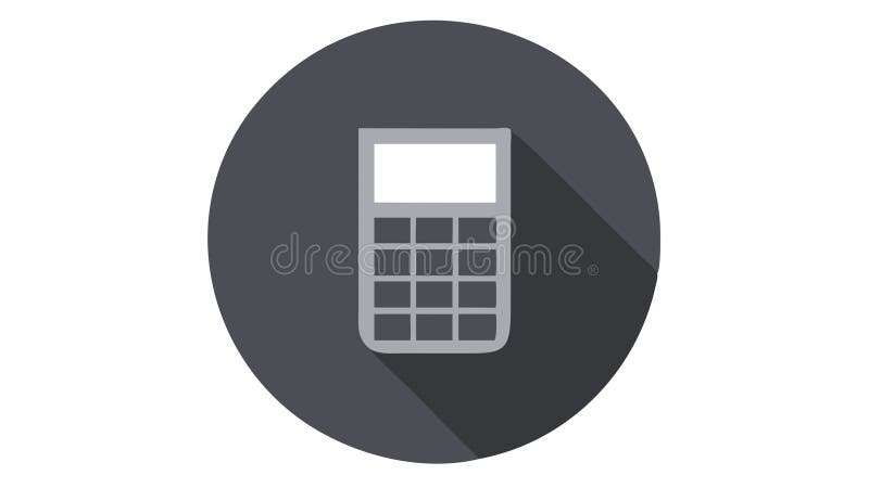 Flat Calculator Icon, Math and Finance Symbol, Vector Design Generative ...