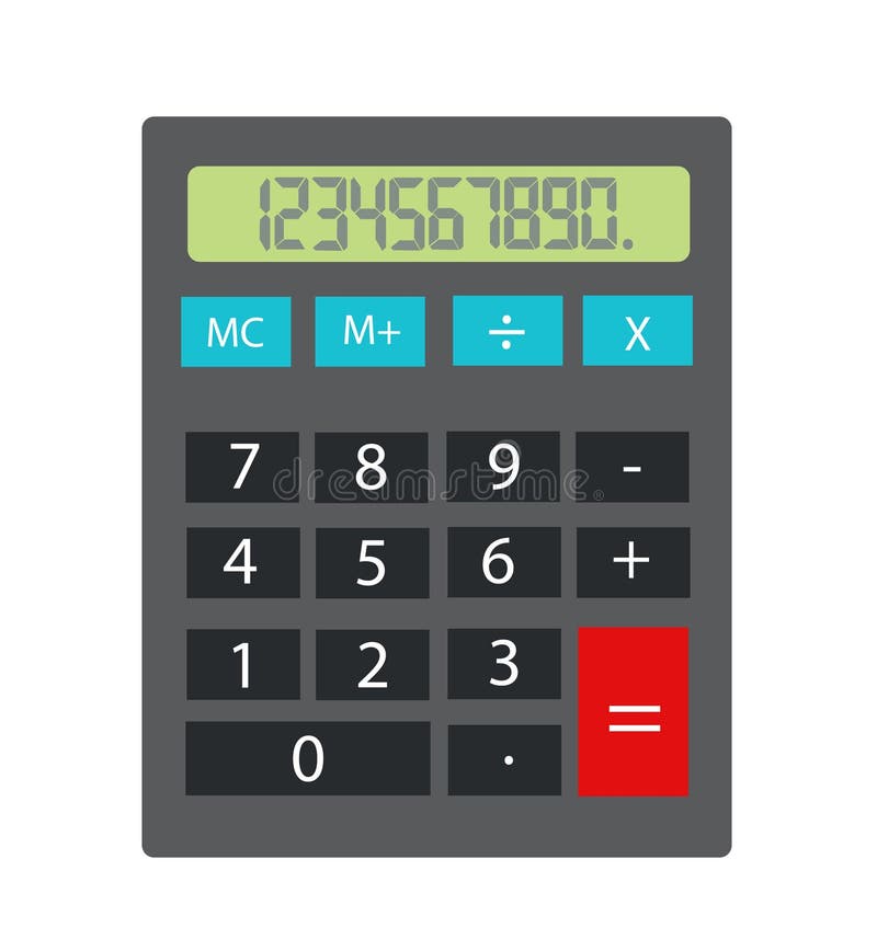 Flat Calculator Vector Illustration Stock Vector - Illustration of ... Flat Calculator Vector Illustration Stock Vector - Illustration of ...