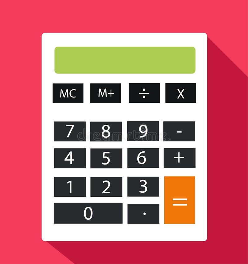 Flat Calculator Vector Illustration Stock Vector - Illustration of ... Flat Calculator Vector Illustration Stock Vector - Illustration of ...