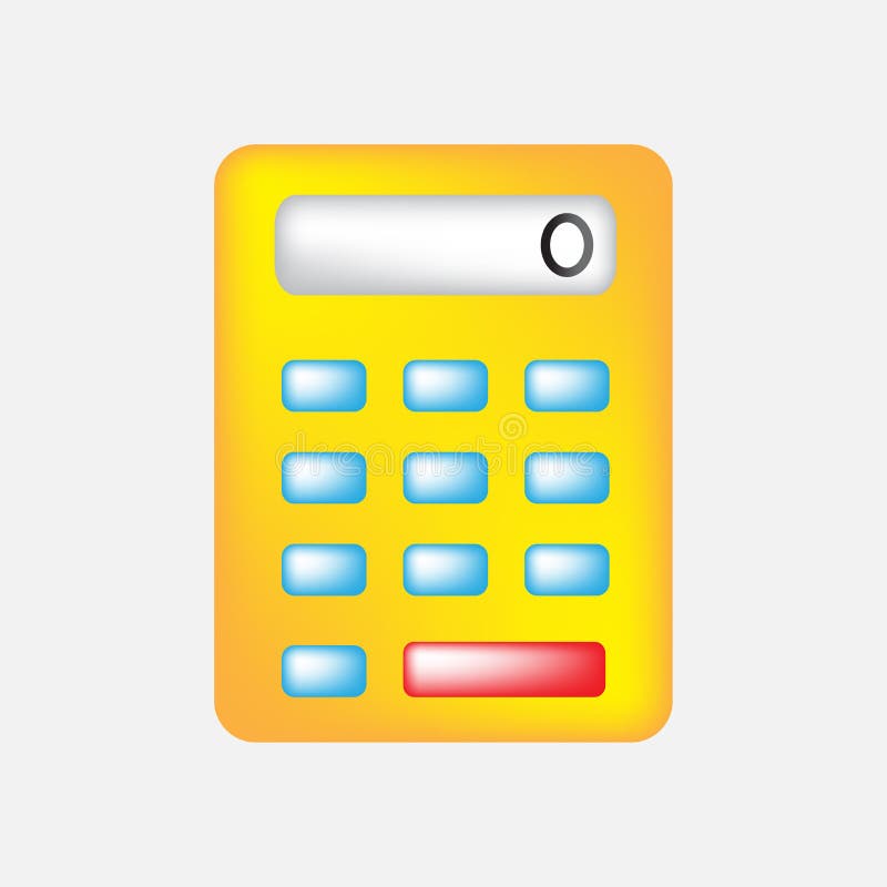 Flat Calculator for Web Design. Calculator, Math Device. Vector ...