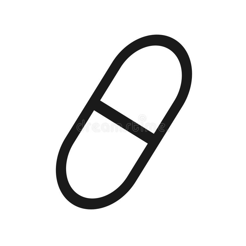 Flat Capsule Icon Symbol Illustration Design â€“ Vector Stock Vector ...
