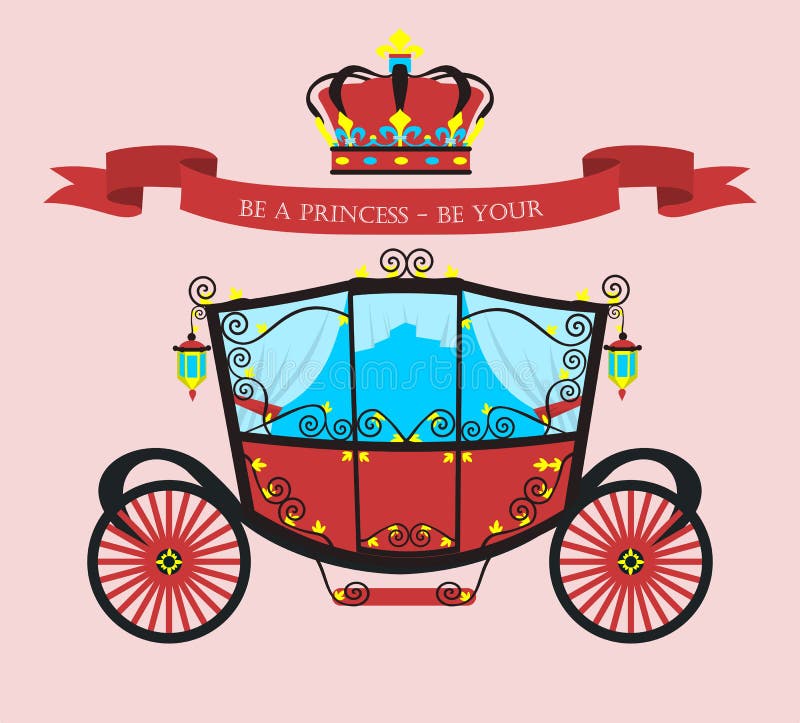 Flat car Princess stock illustration. Illustration of princess - 64080824