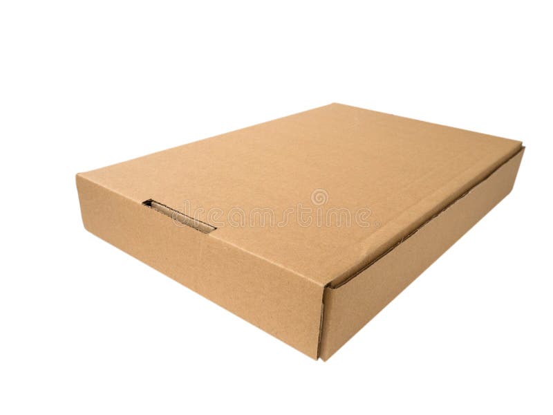 Flat cardboard box stock photo. Image of cardboard, shopping - 53117212