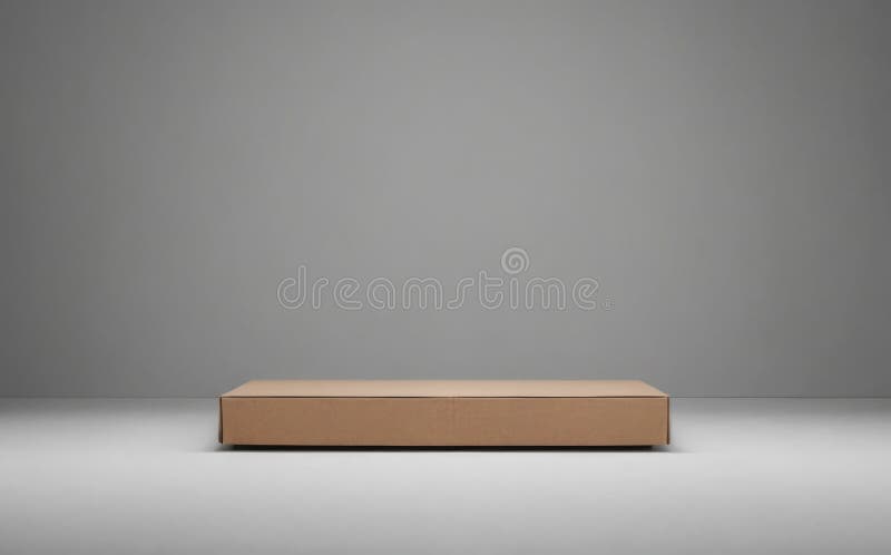 Flat Cardboard Stand. Product Stand and Podium for Display Stock ...