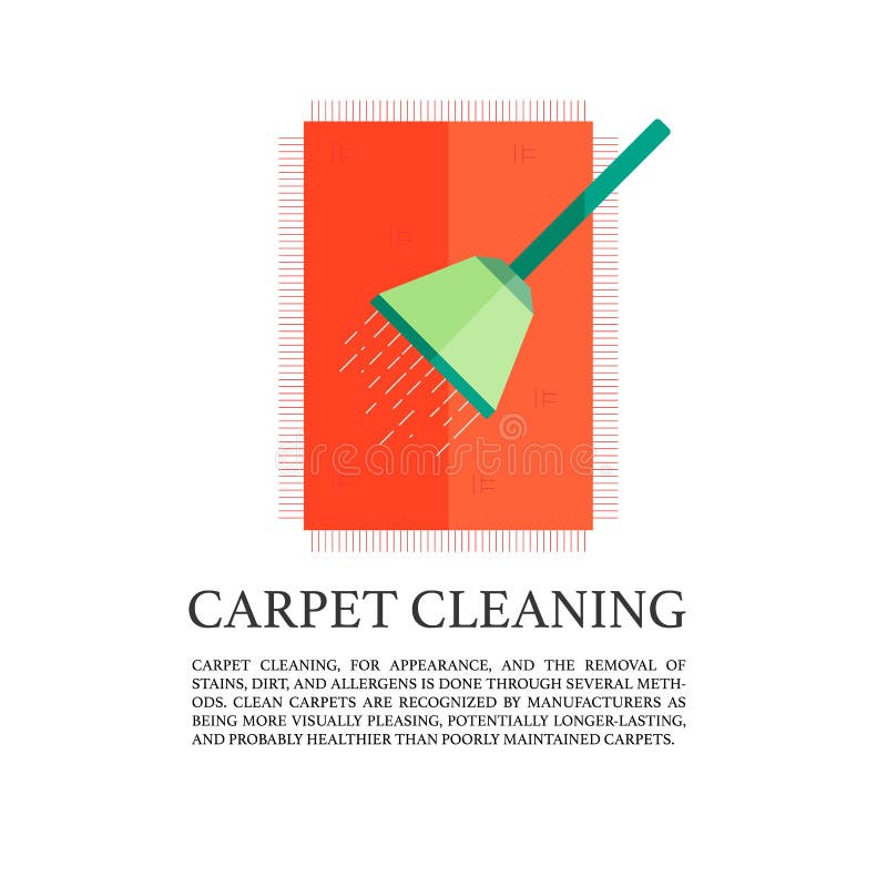 Carpet Cleaning Vector Concept In Flat Design Stock Vector ...