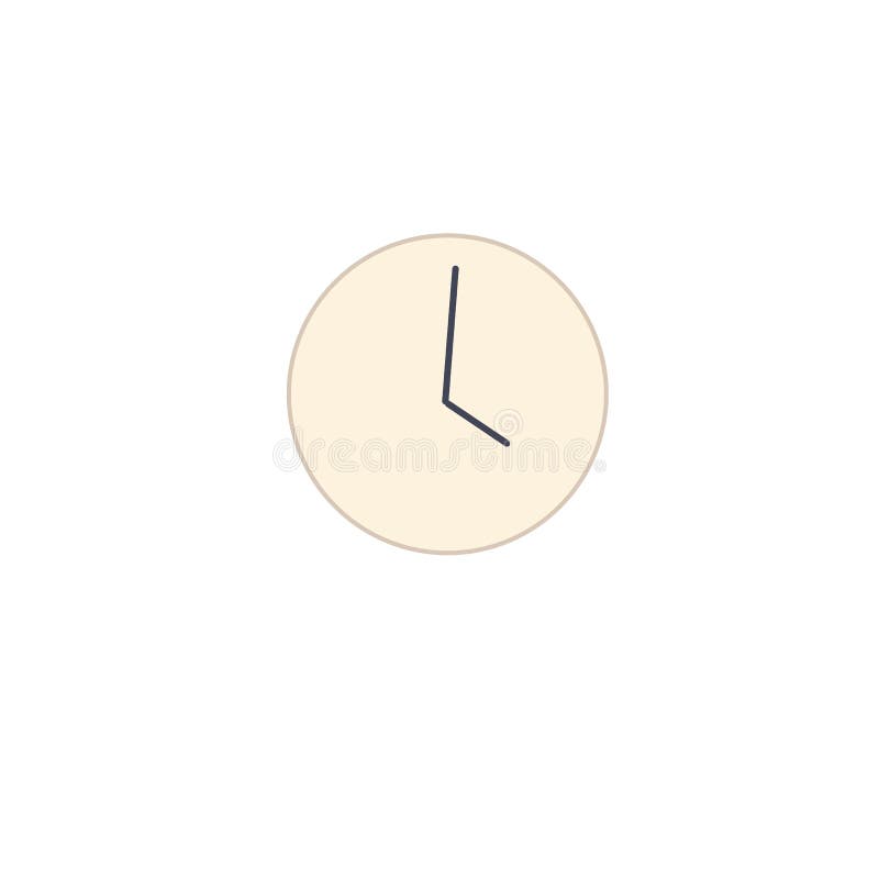 Flat Cartoon Clock,time Tracking and Following daily Schedule Vector ...