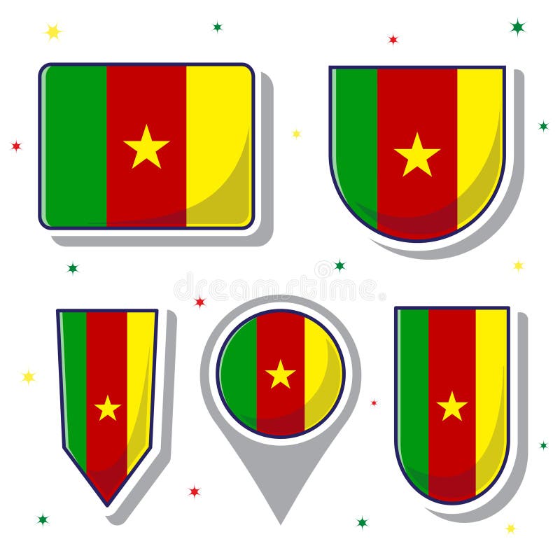Illustration of Cameroon National Flags Vector Stock Vector ...