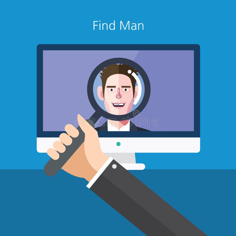 Find Employ, Find Man Isolated Vector Icon that Can Be Very Easily Edit ...